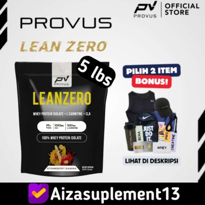 Promo Provus Lean Zero 5lb Isolate + Fat Burner Leanzero Provus 5lbs ...