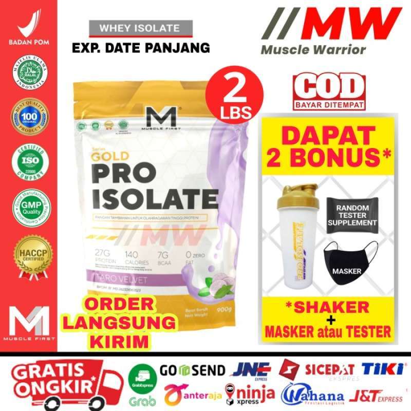 Promo M1 Gold Pro Isolate 2 Lbs Susu Muscle First Whey Protein Isolate ...