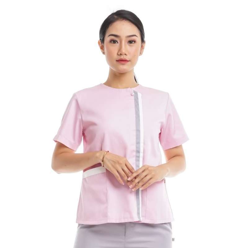 Jual Cindy Set Soft Pink Baju Seragam Suster Art Nanny Baby Sitter ...