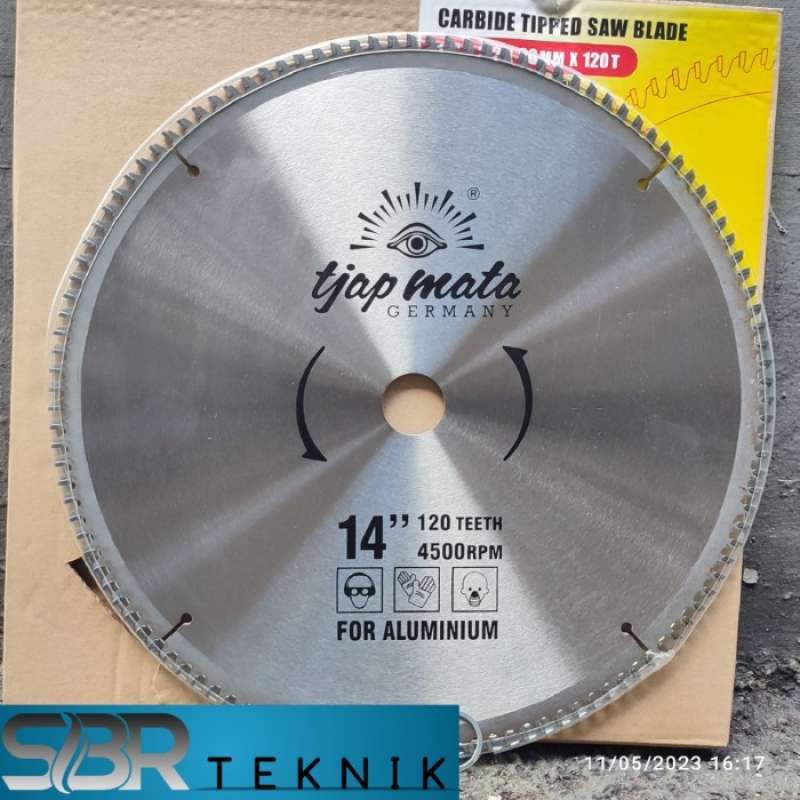 Promo Mata Gergaji Potong Almunium 14 Inch 120t Tjap Mata Cutting Saw ...
