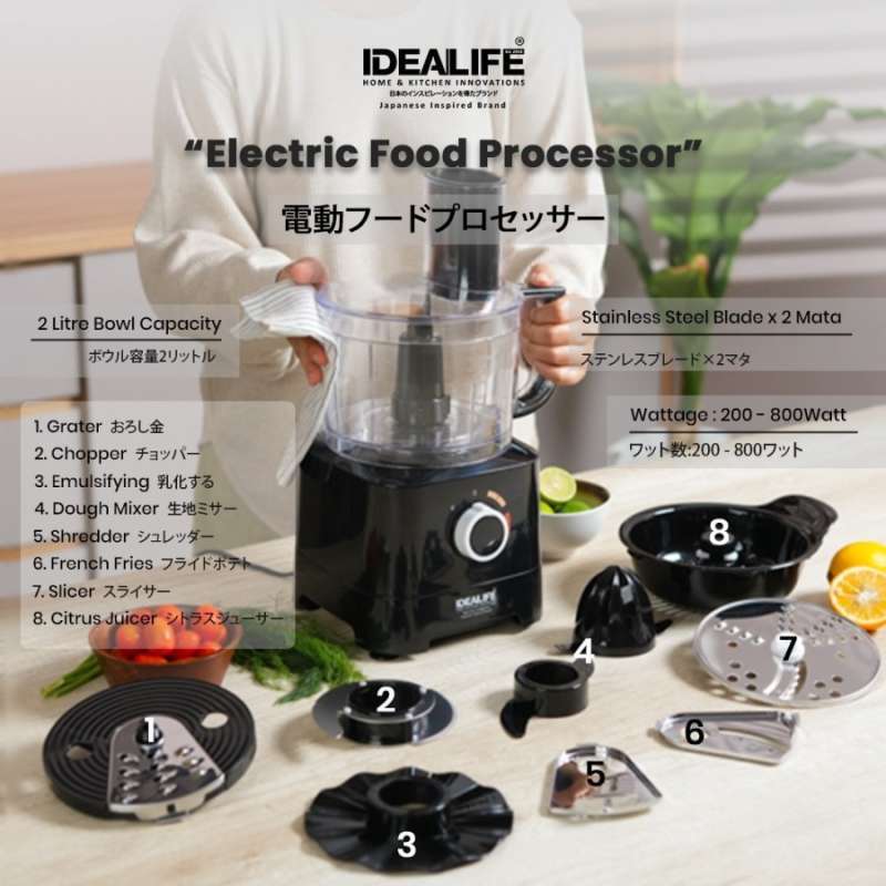 Jual Idealife Jumbo Food Processor 2l Penggiling Listrik Besar 2 Liter ...