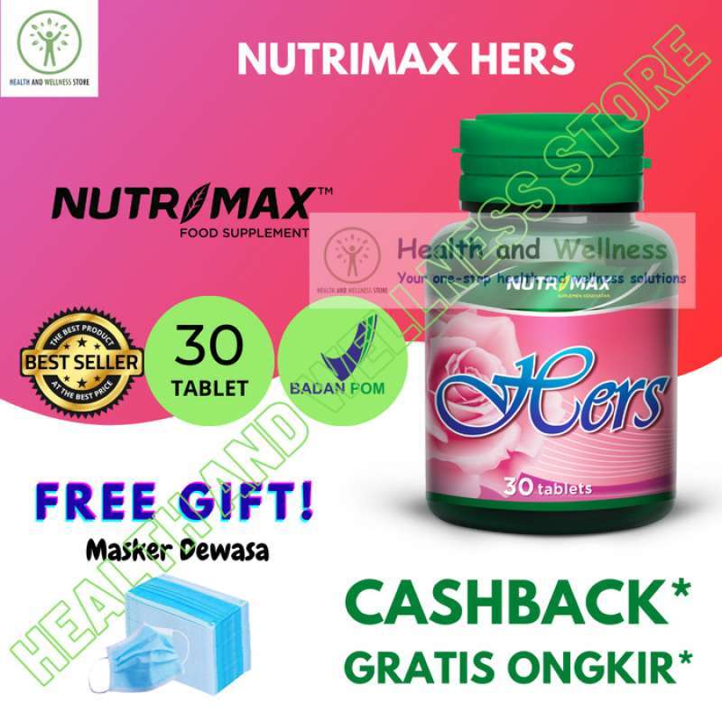 Promo Nutrimax Hers 30 Tablet Vitamin Kesehatan Wanita Hormon Diskon 23 ...