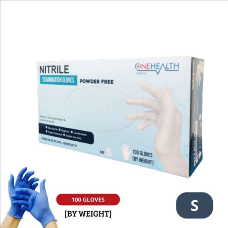 Jual Isi 100pcs Sarung Tangan Nitril / Nitrile Examination Gloves ...