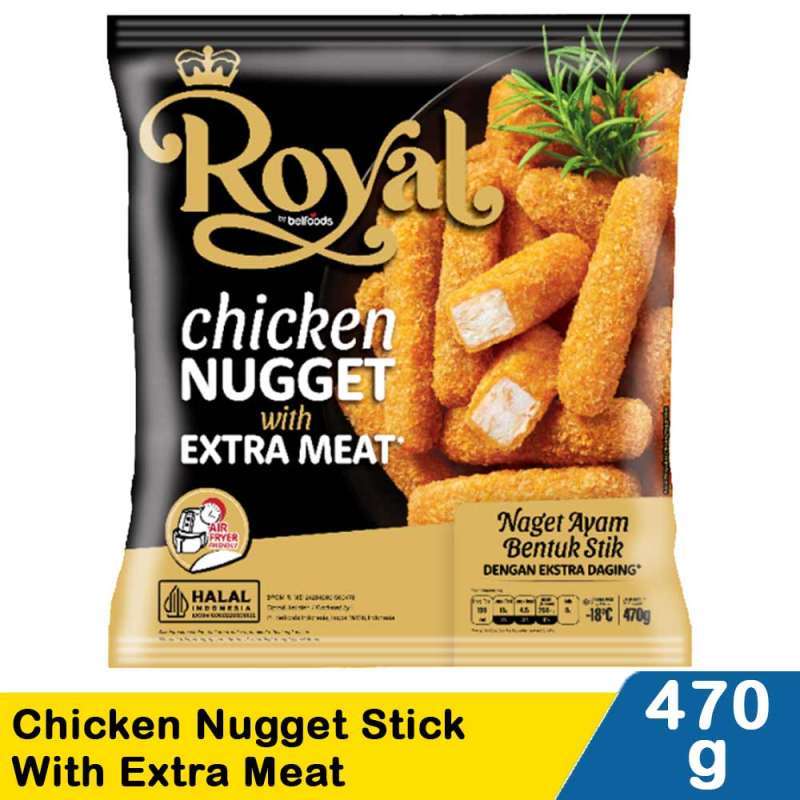 Jual Belfoods Royal Chicken Nugget Stick 470 Gr With Extra Meat Di ...