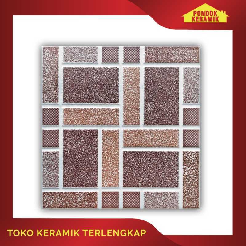 Jual Keramik Lantai Kamar Mandi Pegasus 25x25 Visue Brown Di Seller ...
