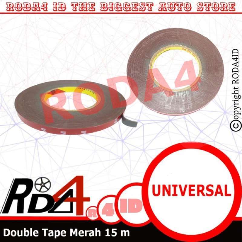 Promo Double Tape Lem Perekat Mobil Merah 15 Meter Diskon 41% Di Seller ...