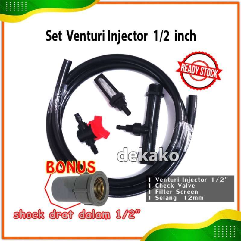 Jual Paket Venturi Injector 1/2 Inch - Untuk Irigasi Water Treatment - 1 Inch Di Seller Winter ...