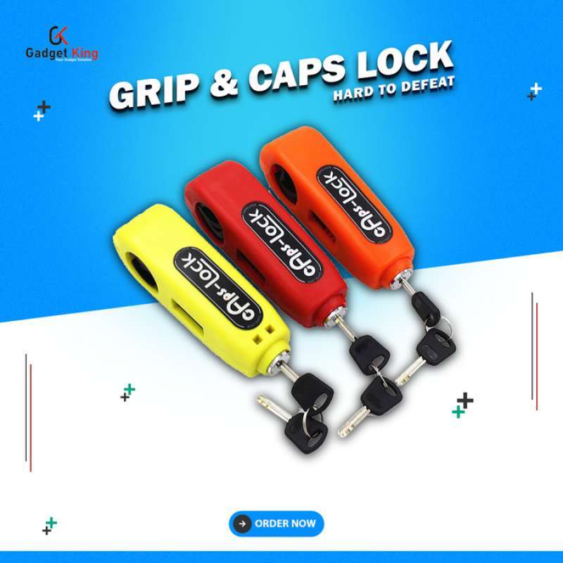 Promo Capslock Griplock Gembok Rem Tangan Sepeda Motor Stang Anti ...