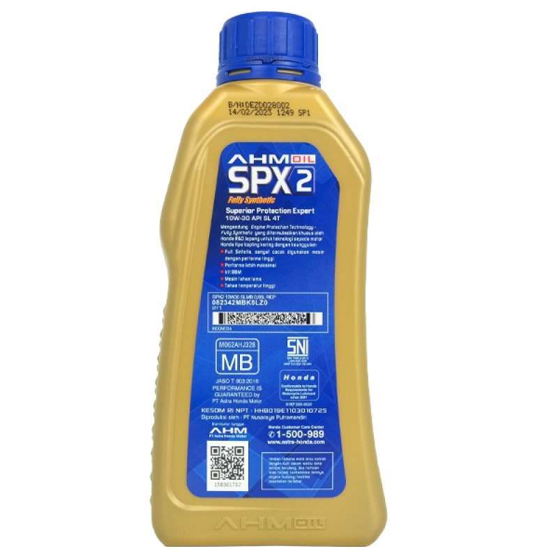 Promo Oli Motor Ahm Oil Spx2 0.65 L 10w-30 Matic 110 Cc Diskon 5% Di Seller Inzhagi Store ...