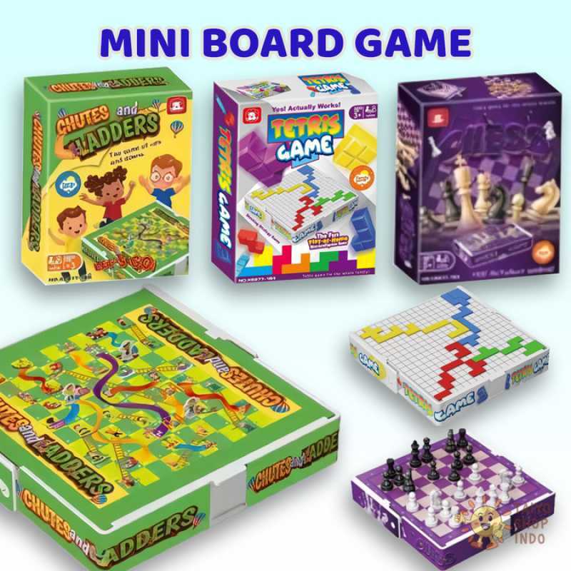 Promo Mainan Game Snakes And Ladders Mini Catur Ular Tangga Chess ...