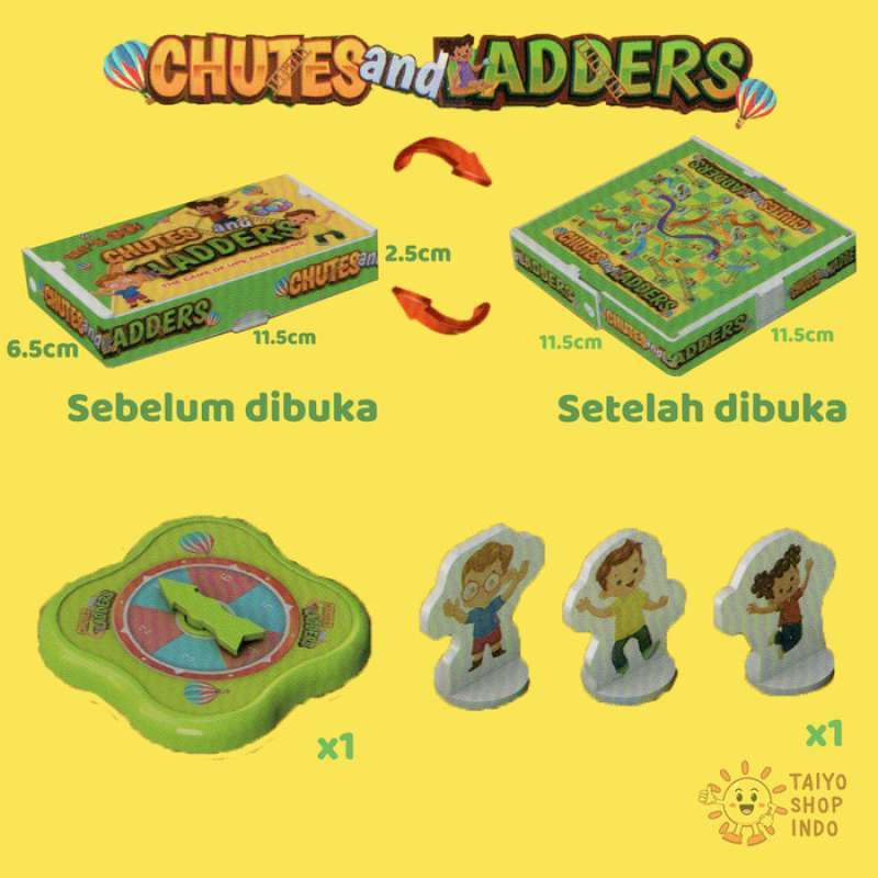 Promo Mainan Game Snakes And Ladders Mini Catur Ular Tangga Chess ...