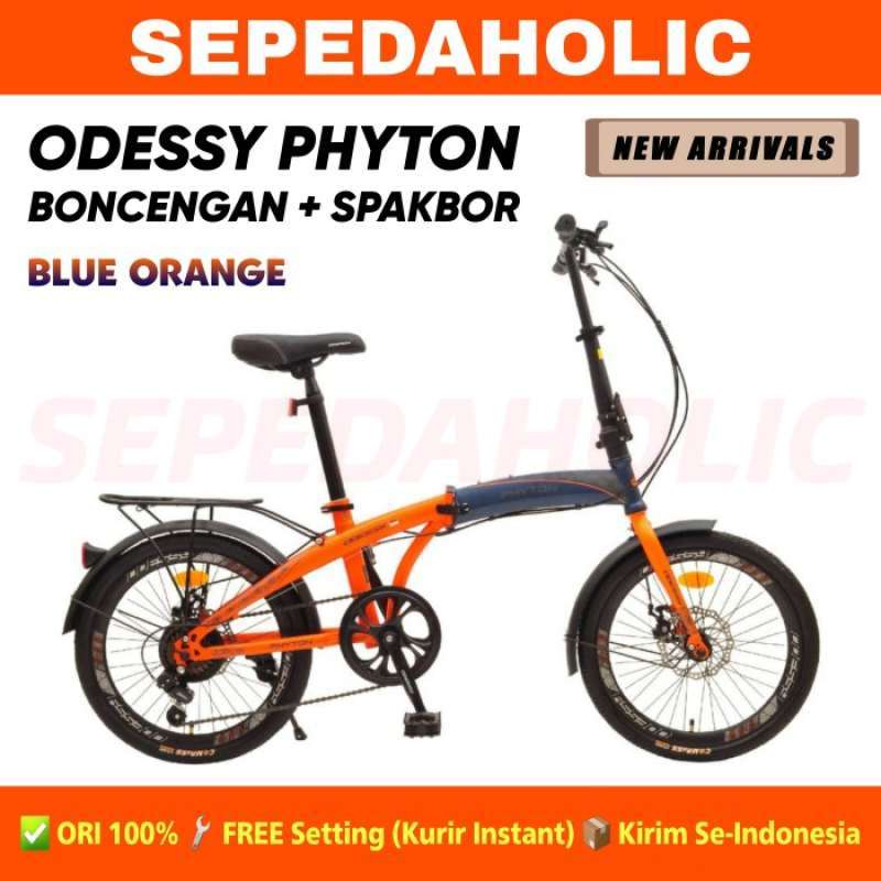 Promo Sepeda Lipat Odessy Phyton Boncengan Ukuran 16 & 20 Inch 7 Speed ...