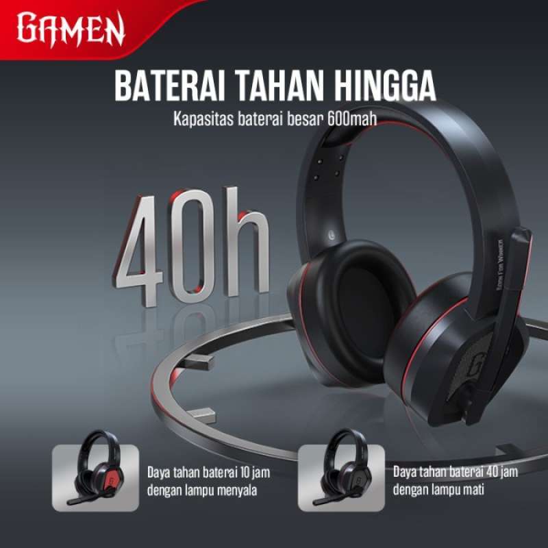 Jual Gamen Dual Mode Wired And Wireless Pro Gaming Headset/headphone ...