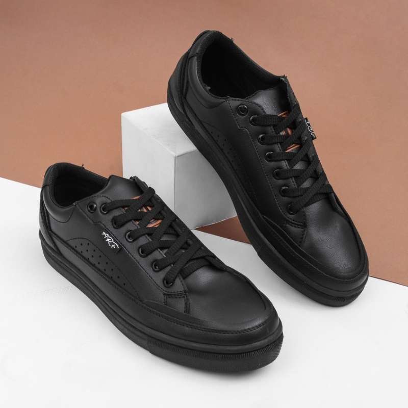Promo Jose Full Black Sepatu Pria Hitam Polos Casual Kulit Distro ...