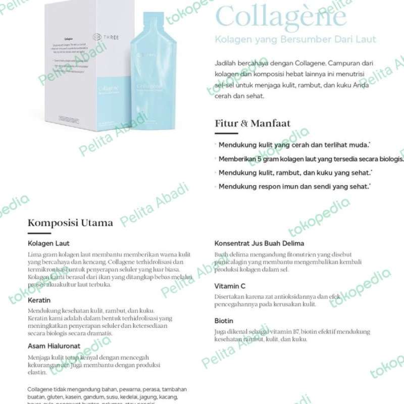 Jual Collagene Three Colagen Suplement Collagen Anti Aging Di Seller ...