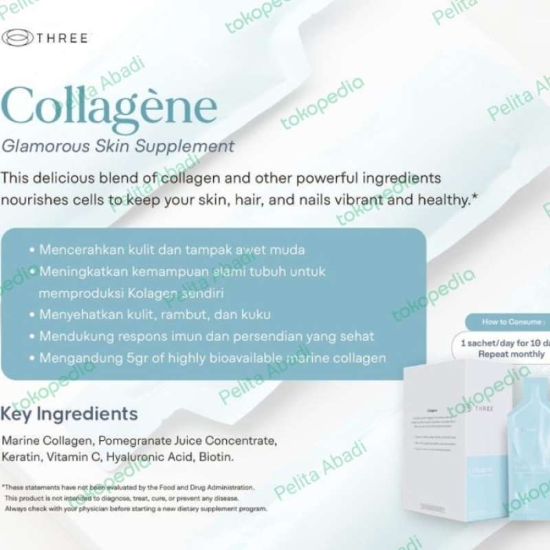 Jual Collagene Three Colagen Suplement Collagen Anti Aging Di Seller ...
