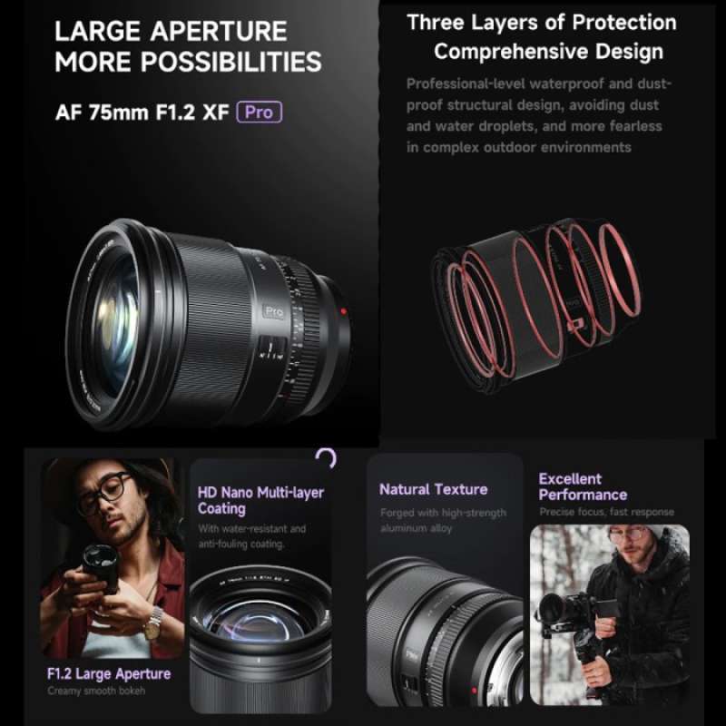 Promo Viltrox Lensa 75mm F1.2 Stm Af Pro Prime Lens For Fujifilm X-mount Diskon 23% Di Seller ...