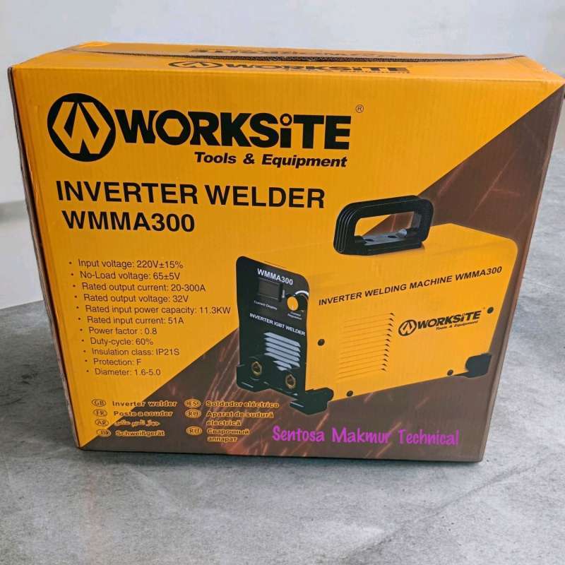 Jual Worksite Wmma300 Inverter Trafo Las Welding Machine Digital Mma300 ...
