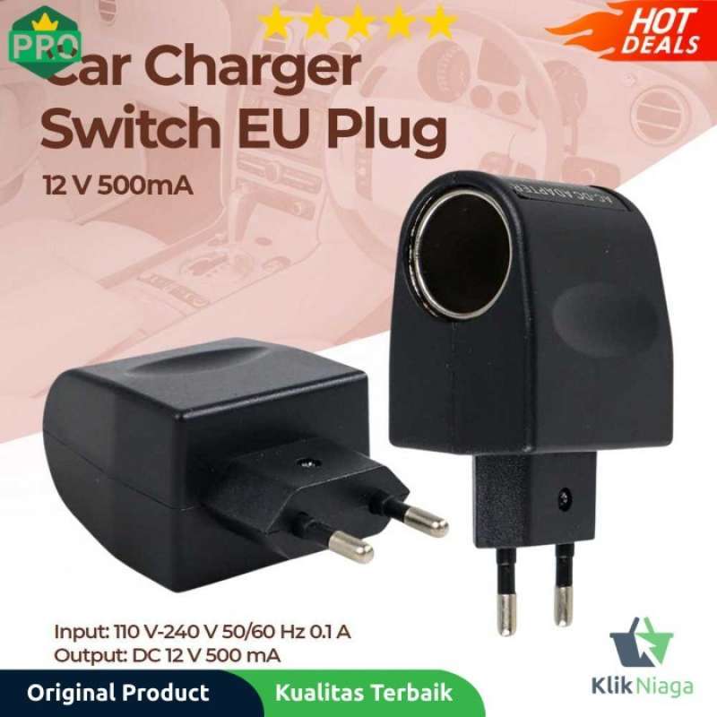 Promo Converter Adapter Steker Colokan Rumah 220v Ke Lighter Mobil 12v ...