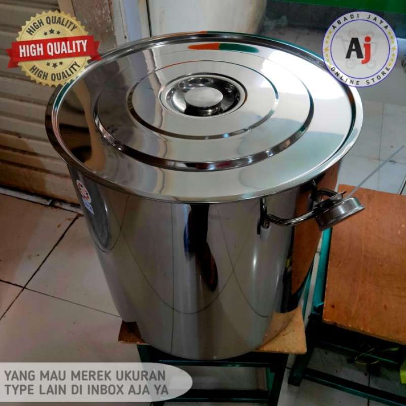 Promo Panci Stainless Steel Ukuran 60 Cm Kapasitas 180 Liter Tebal ...