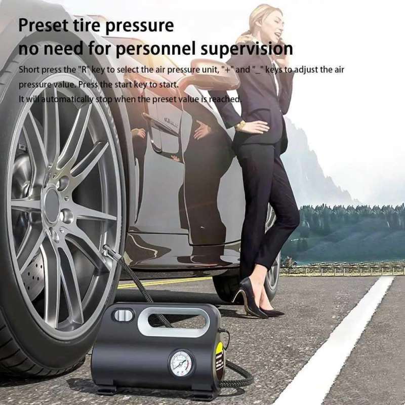 Jual Suitu Pompa Ban Elektrik Car Tire Inflator Portable 150psi 120w St ...