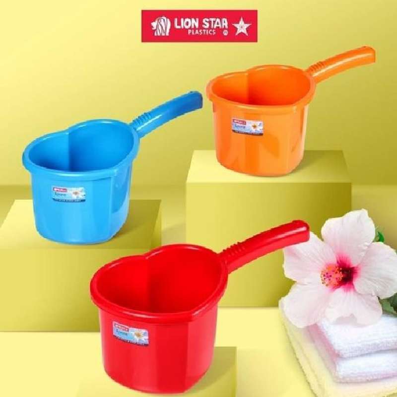 Jual Lionstar Hw-1 Heart Water Scooper 1.5l Gayung 1.5 Liter Lion Star Hw1 Di Seller ...