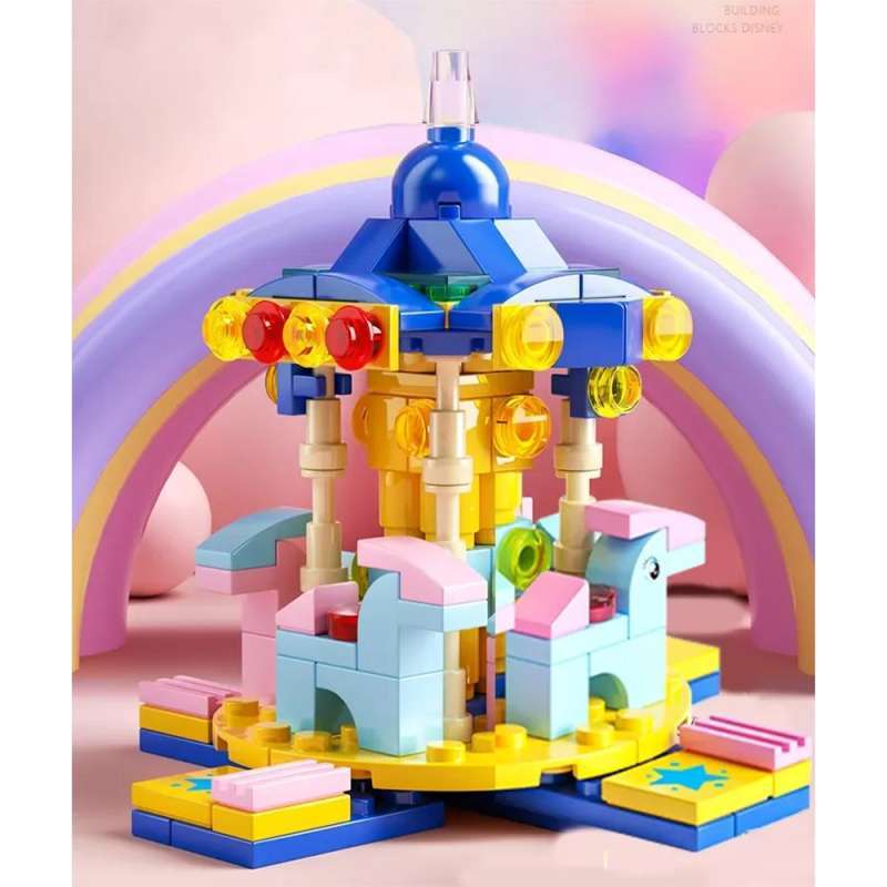 Jual Lele Brother Mainan Balok Susun Mini Carousel 6 In 1 Lego 159 ...