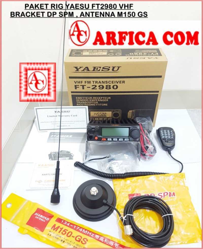 Promo Paket Radio Rig Yaesu Ft2980 Ft 2980 R/e Ft 2980r Set Antena Dp ...