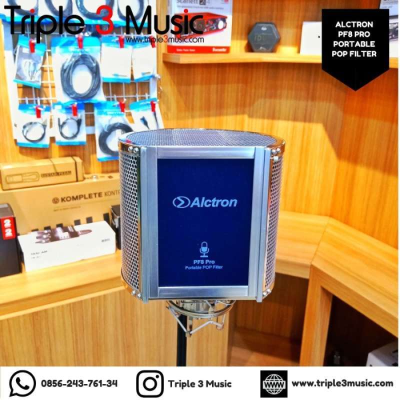 Promo Alctron Pf8 Pro Pf8pro Mic Screen Akustik Pop Filter O.r.ig.in.al ...
