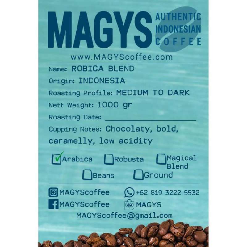 Jual Kopi Robica Blend 1000gr 1kg Espresso Kopi Susu Indonesia - Halus ...