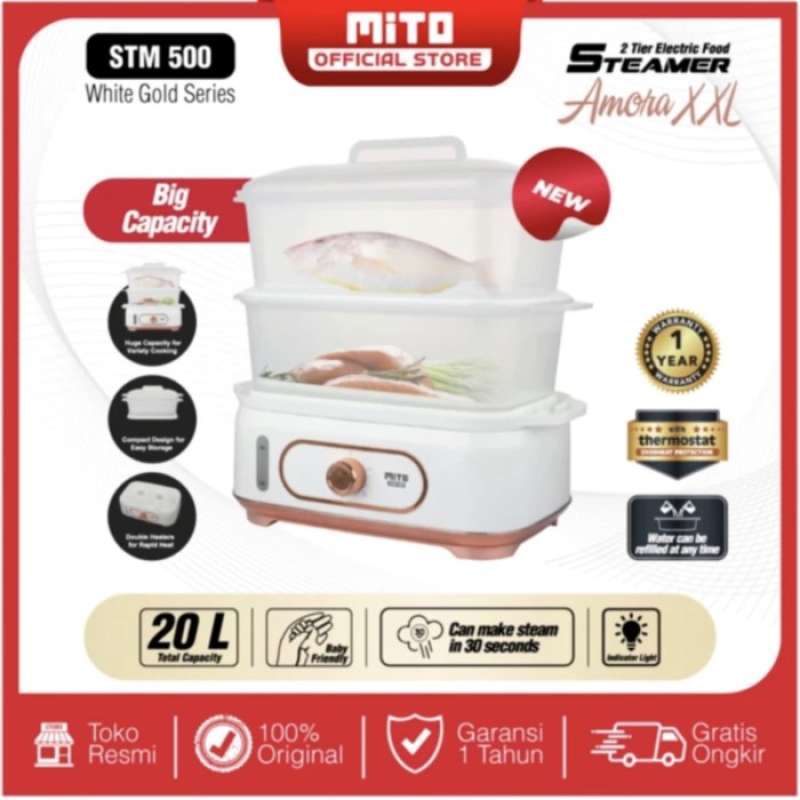 Jual Mito Steamer Electric Food Stm500 / Pengukus Makanan Mito 20 L Di ...