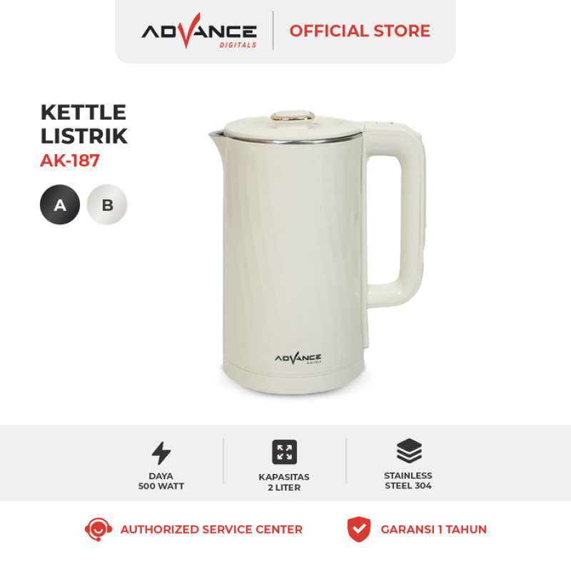 Jual Teko Listrik / Electric Kettle Advance Ak-187 Kapasitas 2l 500watt ...