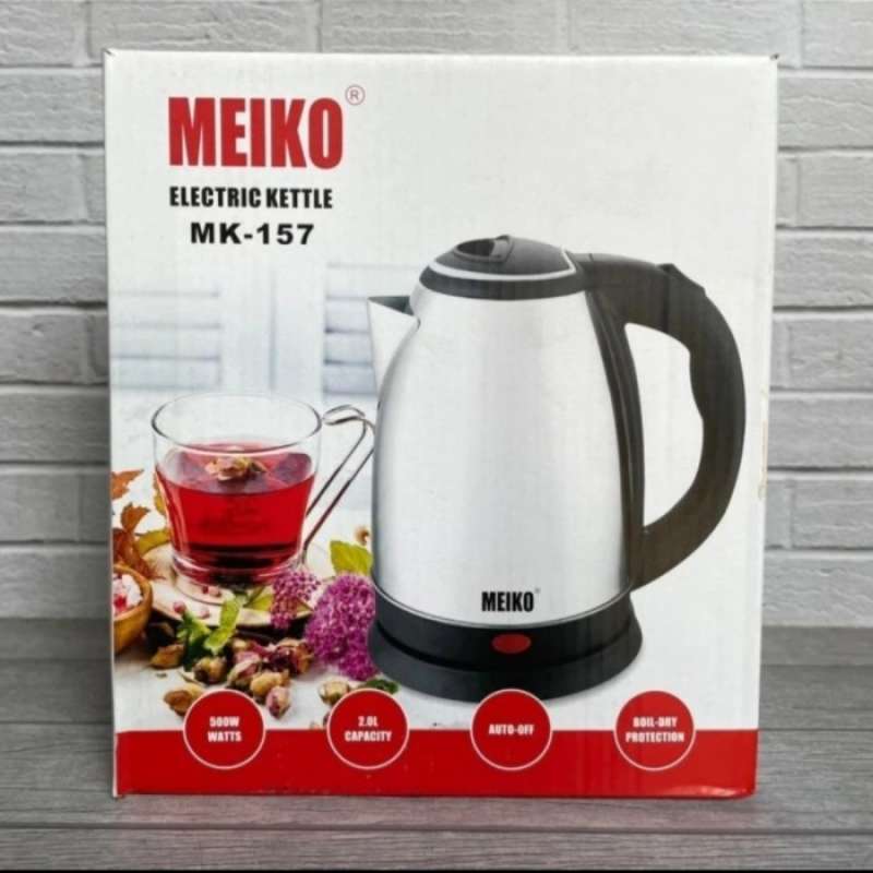 Jual Teko Listrik Meiko Electric Mk-157 Stainless 2 Liter Free Buble Wrap Di Seller Circlet ...