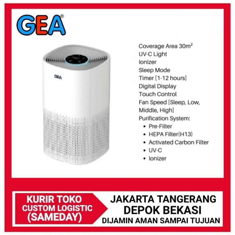 Promo Gea Air Purifier + Uv-c Kj-255f / Kj255f Coverage Area 30m Baru ...