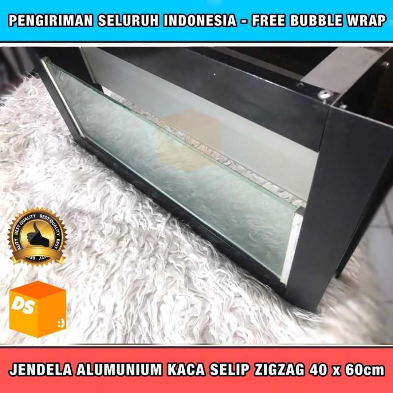 Jual Jendela Alumunium Kaca Selip (zigzag) 40 X 60cm (kaca Mati - Kaca ...