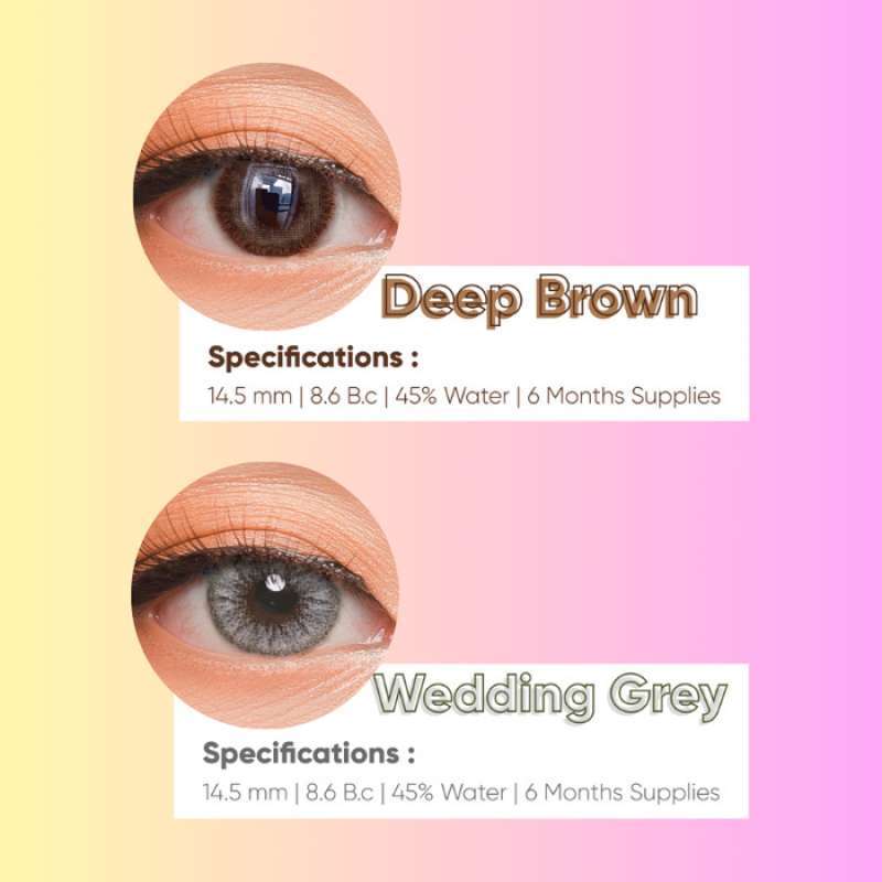 Promo Paket Buy 2 Get 7 Item Softlens Warna Bulanan - Deep & Wedding, Minus Diskon 23% Di Seller ...