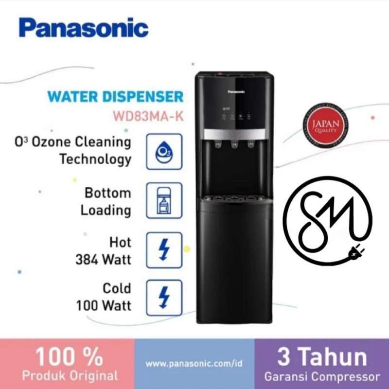 Jual Dispenser Panasonic Ny-wdb83ma-k1 Galon Bawah Bottom Loading Ozone ...