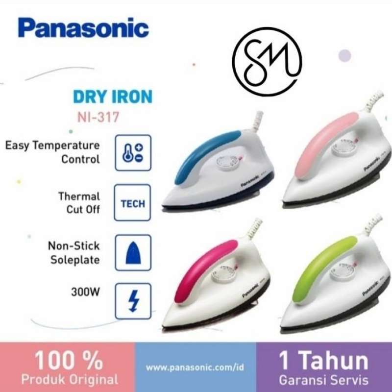 Jual Setrika Panasonic Ni-317t Dry Iron Cocolo Gosokan Ni317t Di Seller ...