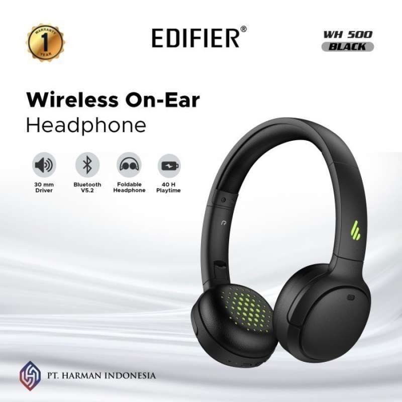 Jual Edifier Headphone Wh500 500 Wireless Bluetooth On-ear Bt5.2 ...