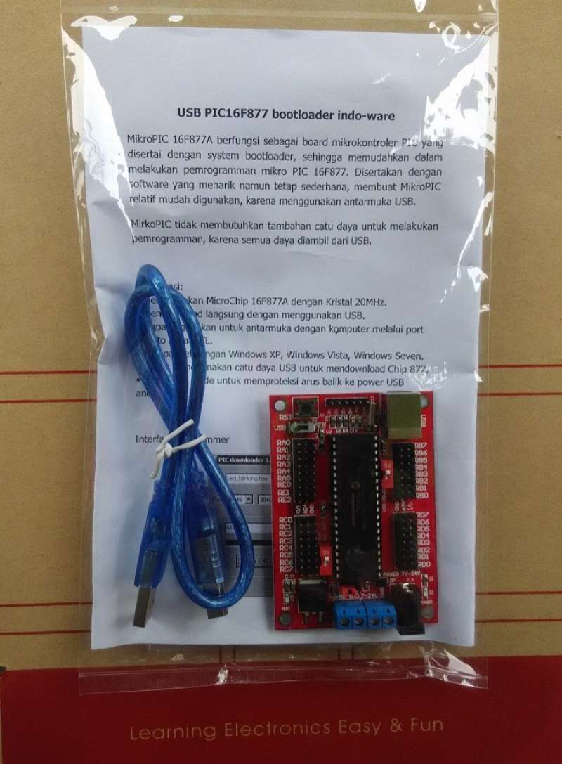 Jual Usb 16f877 16f877 Pic16f877 Bootloader Indo-ware Di Seller Rumix - Cengkareng Timur, Kota ...