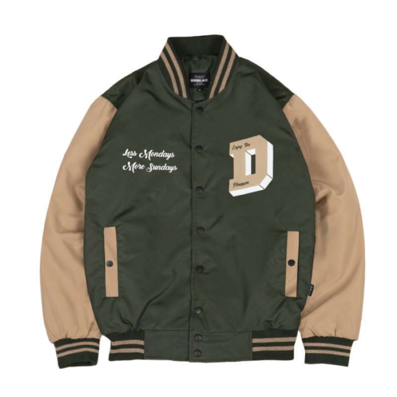 Jual Dobujack Jacket Varsity Hazeland Green Saga Cream Di Seller Wd ...