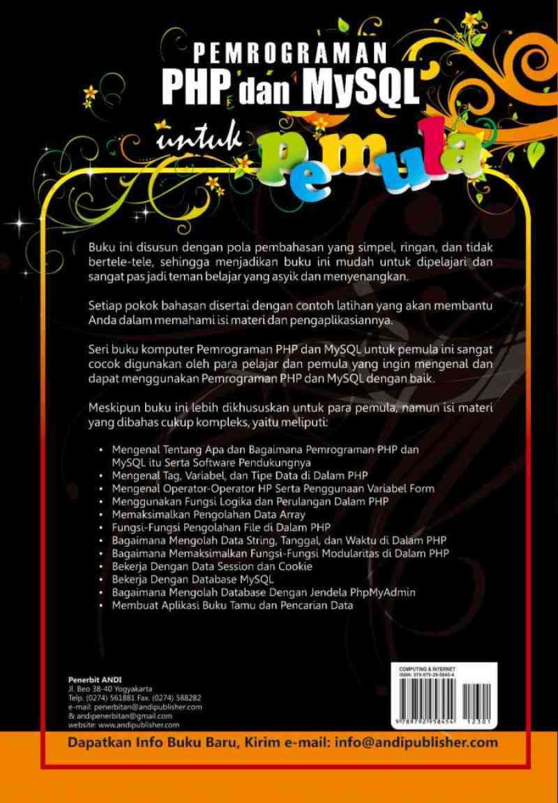 Promo Buku Pemrograman Php Dan Mysql Untuk Pemula Diskon 26% Di Seller ... Promo Buku Pemrograman Php Dan Mysql Untuk Pemula Diskon 26% Di Seller ...