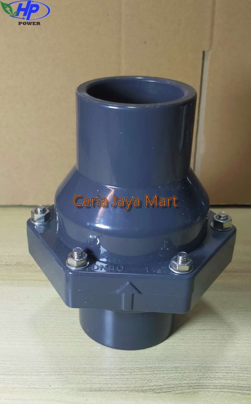 Promo Klep Tabok Pvc 1 1/2 Inch Socket / Flap Swing Check Valve Pvc Dn40 Diskon 23% Di Seller ...