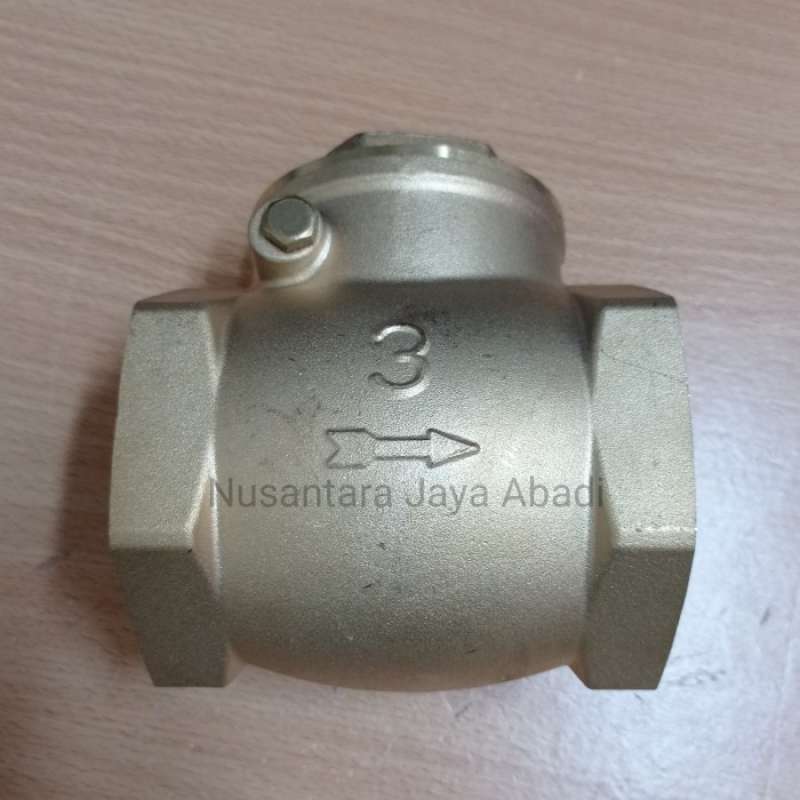 Promo Check Valve Kuningan 3 Inchi - Swing Check Valve Brass 3 Dn 80 ...