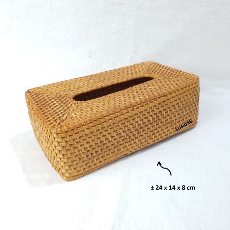 Promo Kotak Tissue Rotan Lusiosb Tempat Tisu Rattan Tissue Box Diskon ...