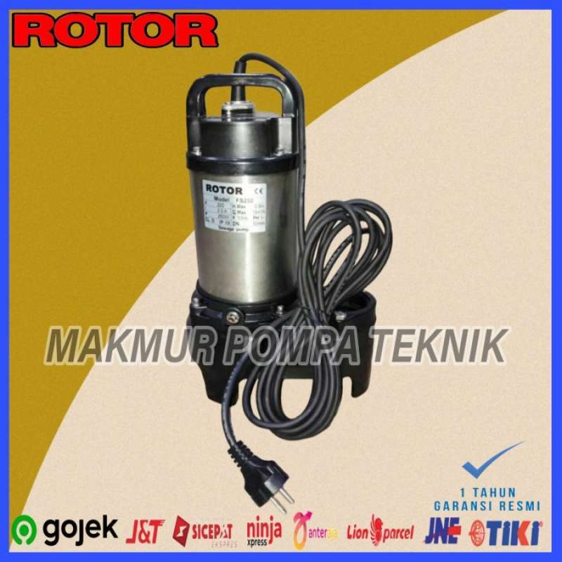 Promo Pompa Celup Air Kotor Sewage Pump Rotor Fs-250 1phase 220v Diskon ...