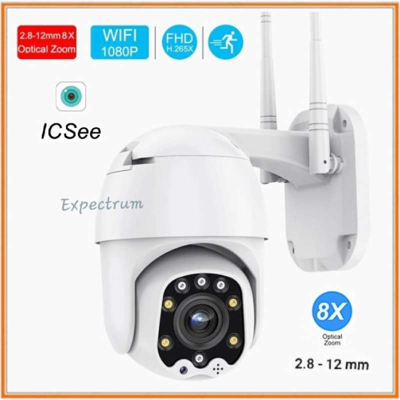 Promo Ipcam Outdoor 1080p Ptz Speed Dome Wireless Pan Tilt 4x Zoom Ir ...
