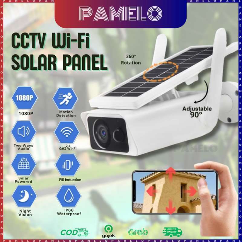 Promo Ip Cam Solar Panel Cell Tenaga Surya Outdoor Waterof T-13 Cctv ...