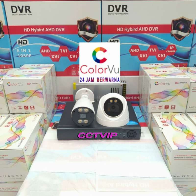 Promo Paket Cctv Colorvu 2 Lens 5mp Full Hd 1080p Diskon 23% Di Seller ...