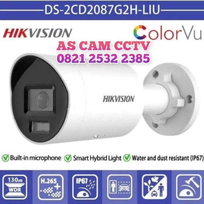 Promo Ip Cam 4k(8mp) Hybird Colorvu Bullet Audio Ds-2cd2087g2h-liu Diskon 23% Di Seller Tuplens ...